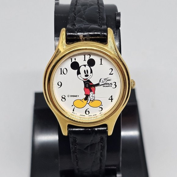 Disney | Accessories | Lorus Disney Mickey Mouse Watch Women Black ...